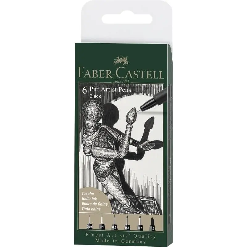 FABER CASTELL Set za crtanje Pitt Art pen 6/1 167154