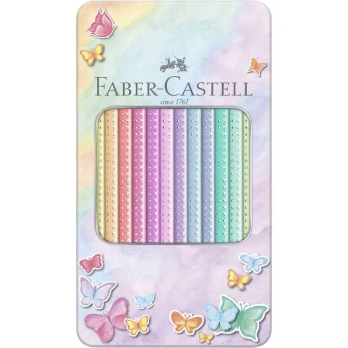 FABER CASTELL Set drvenih bojica GRIP SPARKLE 12/1 201910