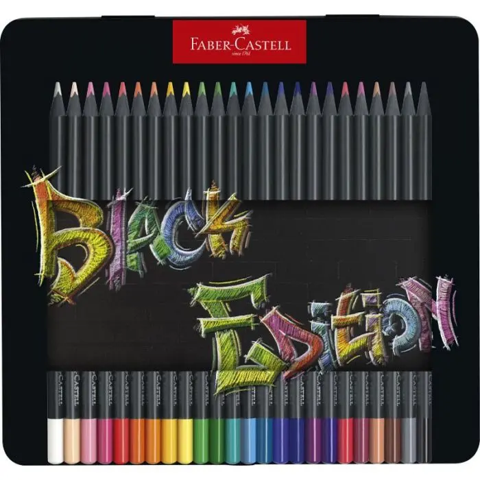 FABER CASTELL Set drvenih bojica Black Edition 24/1 116425 M.K.