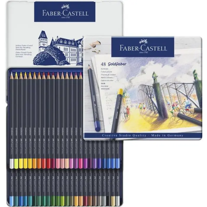 FABER CASTELL Set drvenih bojica PERM.GOLDFABER 48/1 114748