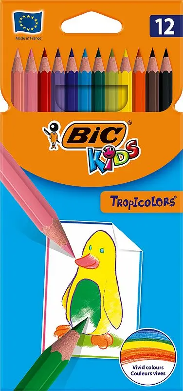 BIC Drvene bojice TROPICOLORS 12/1