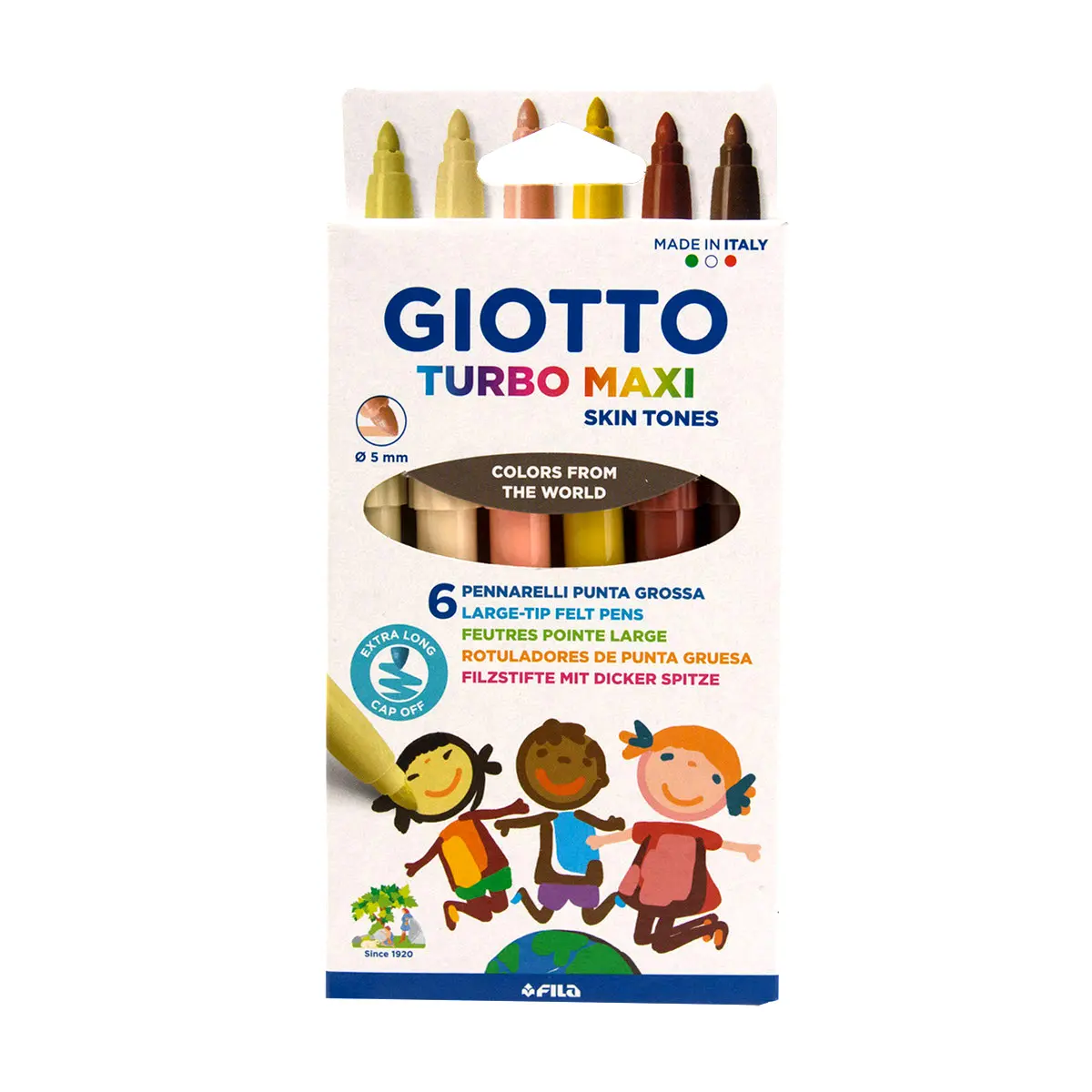 GIOTTO Flomaster 6/1 Turbo maxi skintones 527000