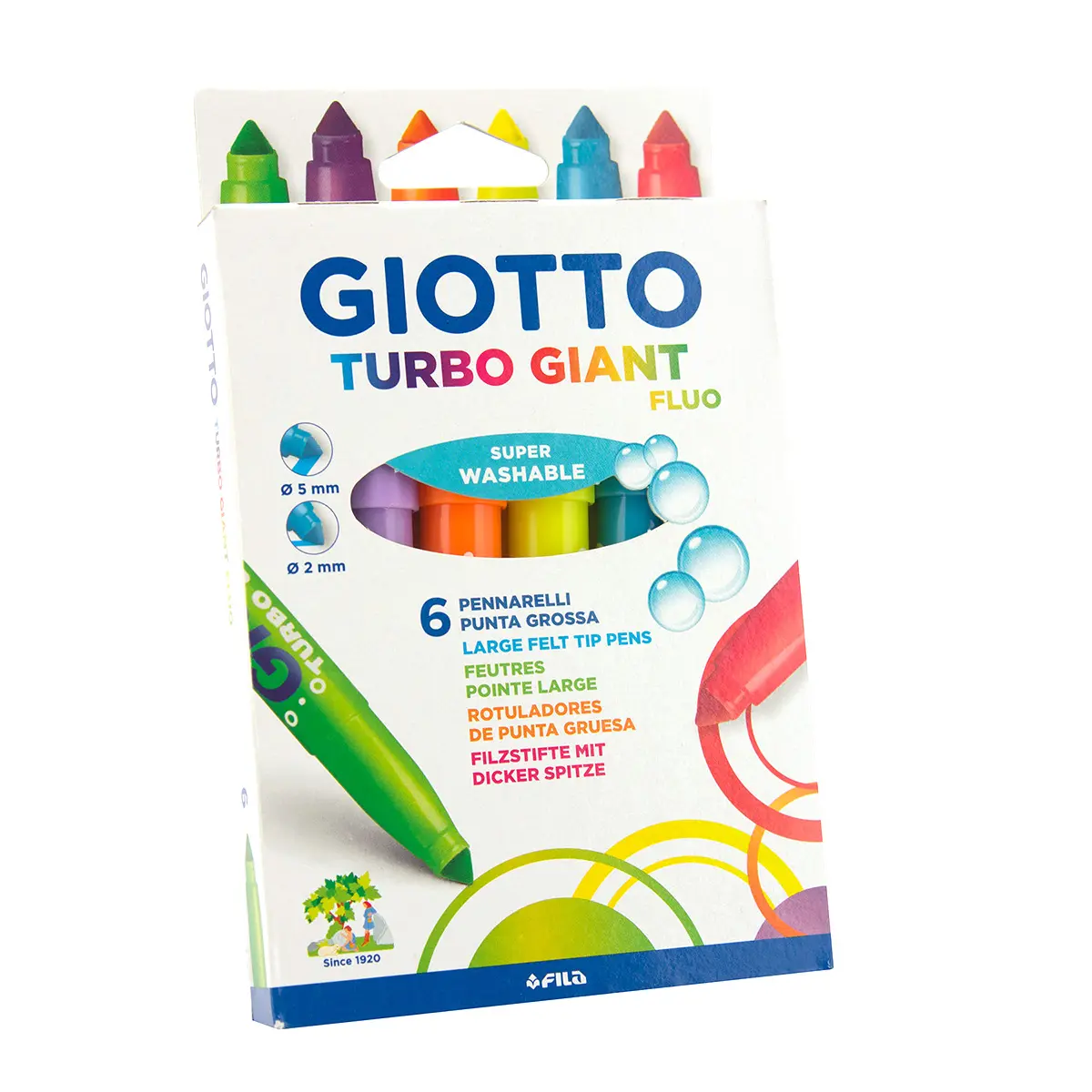 GIOTTO Flomasteri 6/1 Fluo giant 0433000