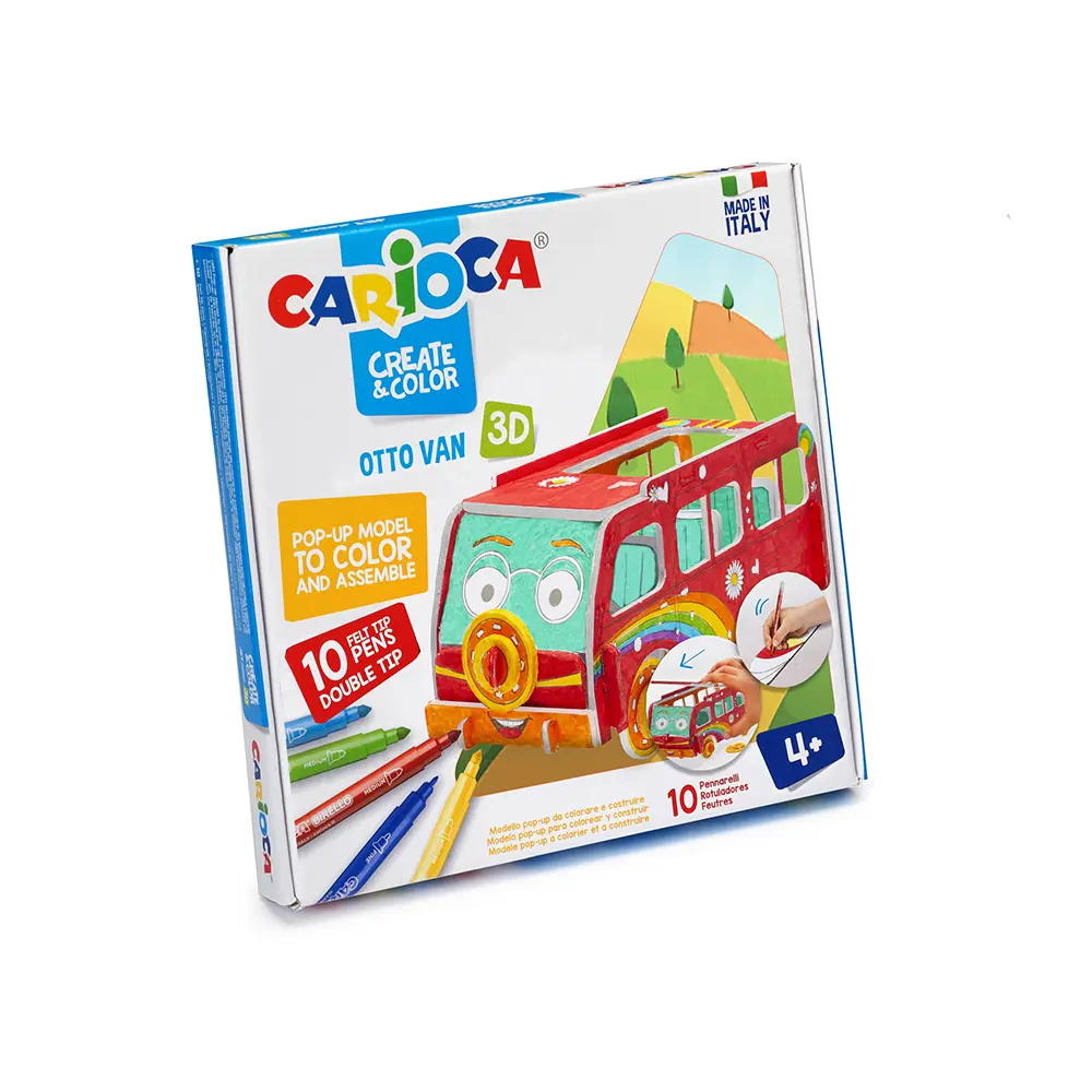 CARIOCA Set flomastera Create and color 3d Otto Van 1/10 42987