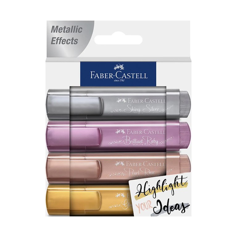 FABER CASTELL Set flomastera Textliner 46 4/1 metalic 154623