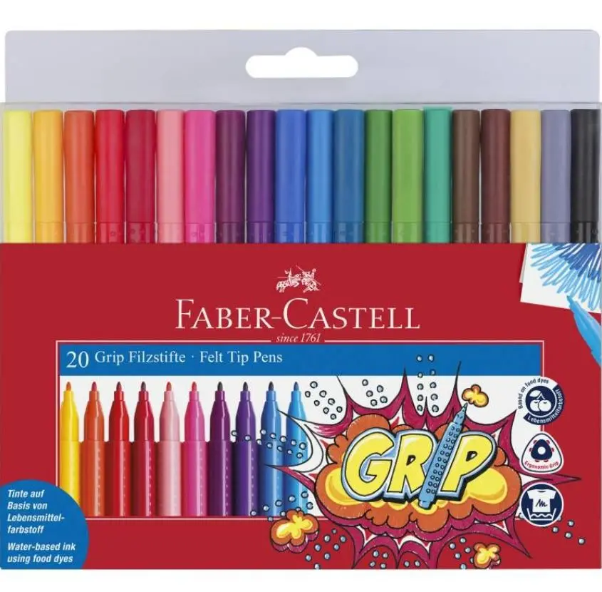 FABER CASTELL Školski flomasteri Grip 20/1