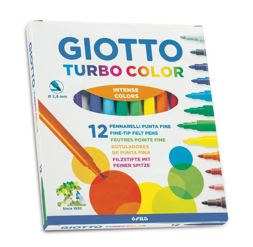 GIOTTO Flomasteri 12/1 Turbo Color 4160