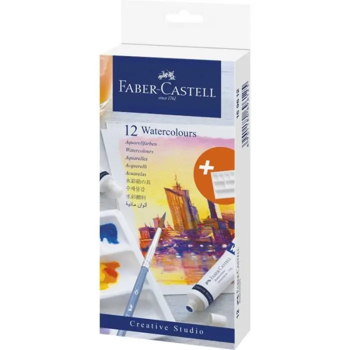 FABER CASTELL Set vodenih boja u tubi 12/1 169612