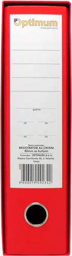 OPTIMUM Registrator A4 Normal crveni