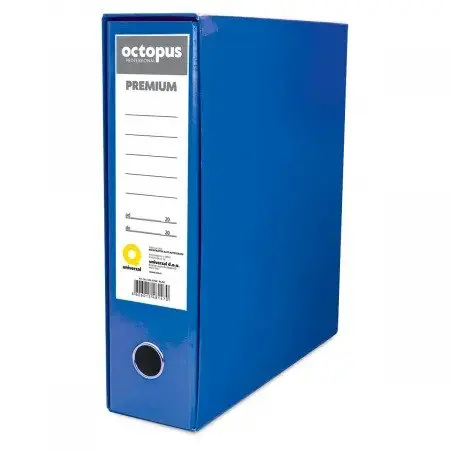 OCTOPUS Samostojeći plastificirani registrator A4 UNL-0754 plavi
