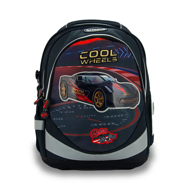 OCTOPUS Anatomska školska torba Automobil Cool FET2240 crna