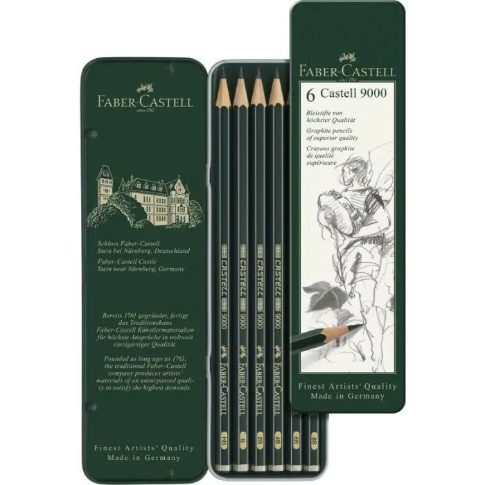 FABER CASTELL Set grafitnih olovaka 9000 6/1 119063