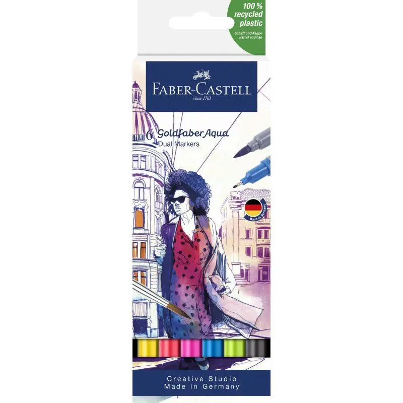 FABER CASTELL Marker Gofa Aqua dual 6/1 164606
