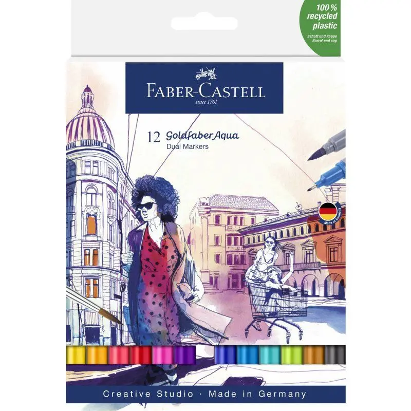 FABER CASTELL Marker Gofa Aqua dual 12/1 164612