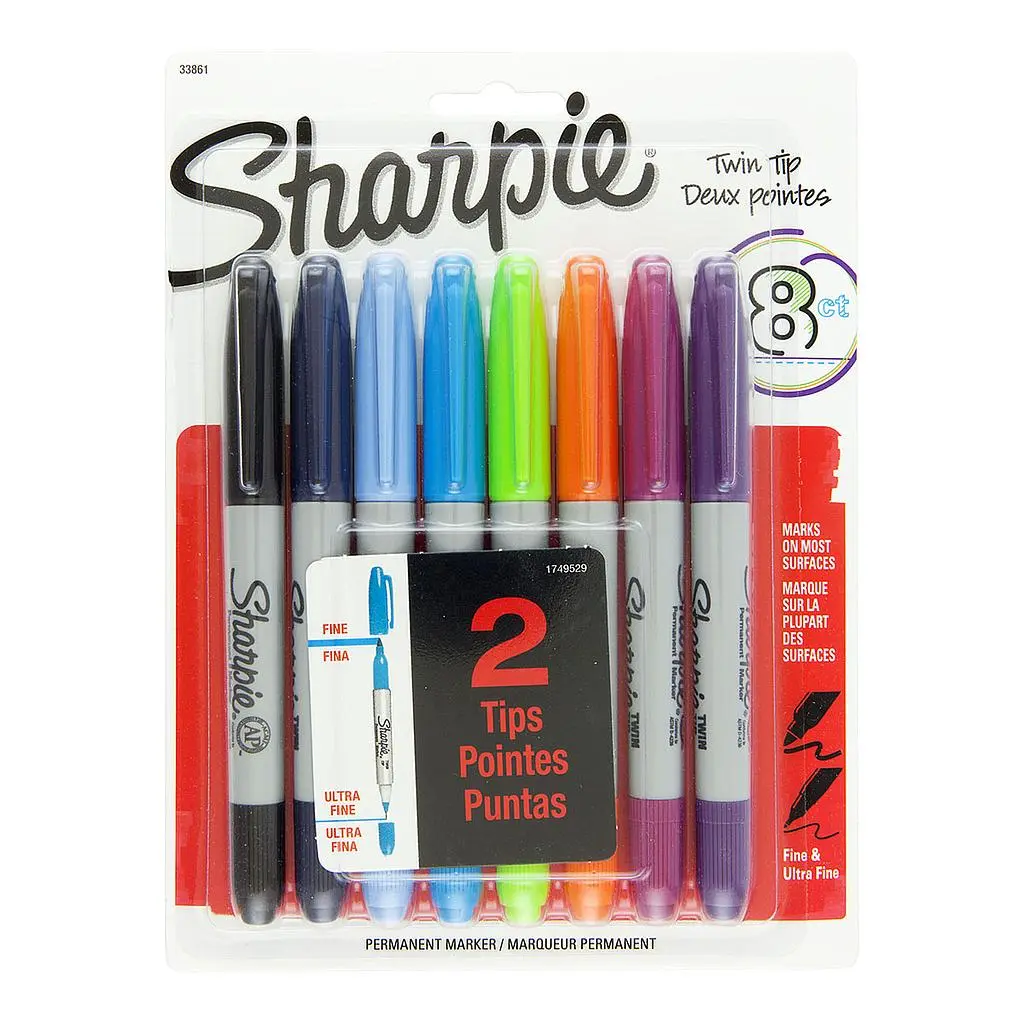 SHARPIE Set markera Twin tip 8/1 Blister