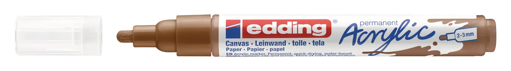 EDDING Akrilni marker medium 2-3mm obli vrh E-5100 braon