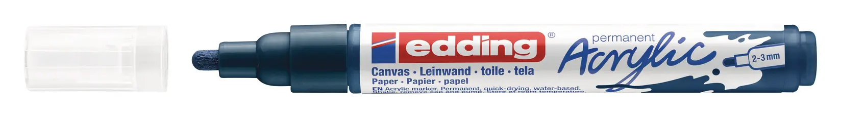 EDDING Akrilni marker medium 2-3mm obli vrh E-5100 teget