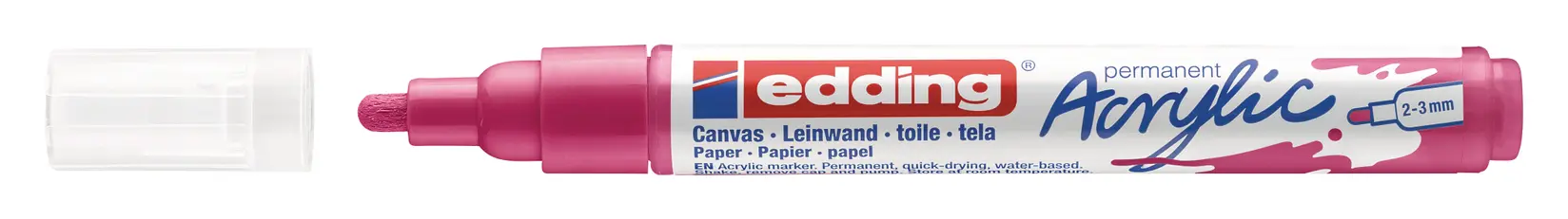 EDDING Akrilni marker medium 2-3mm obli vrh E-5100 magenta