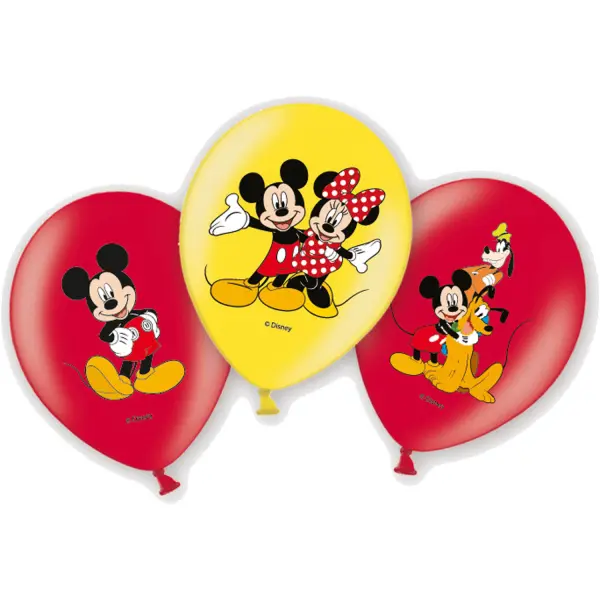 AMSCAN Baloni Micky and Minnie 6/1 crveno-žuti