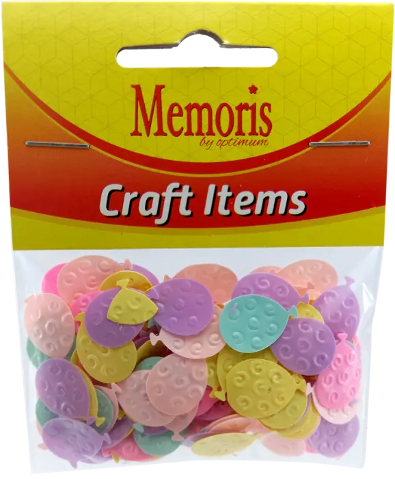 MEMORIS Craft ukrasi u obliku balona 5/1 šareni