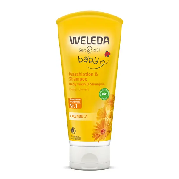 WELEDA Šampon i gel za tuširanje od nevena za bebe 200ml