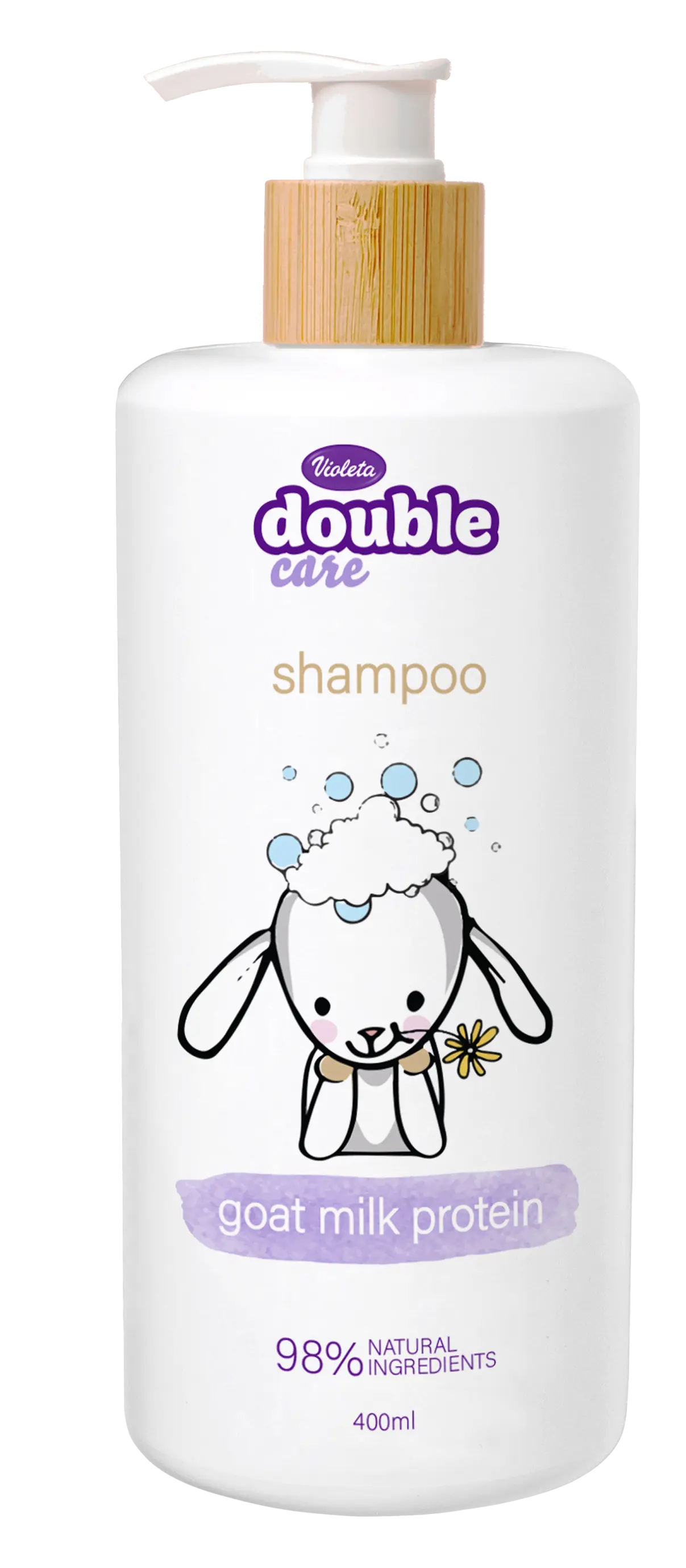 VIOLETA Šampon Baby Double Care 400ml