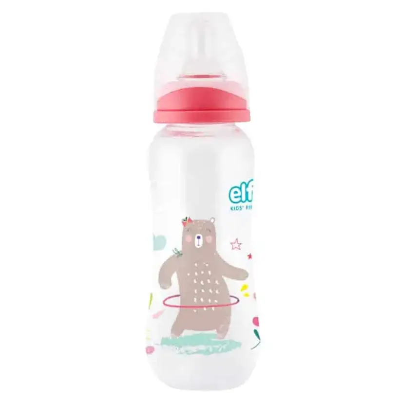 ELFI Plastična flašica Super Clear FUN IN THE PARK 250 ml roze