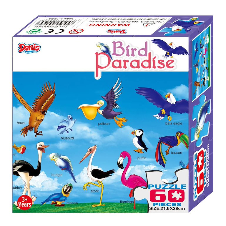 DENIS Slagalica Bird paradise 60/1