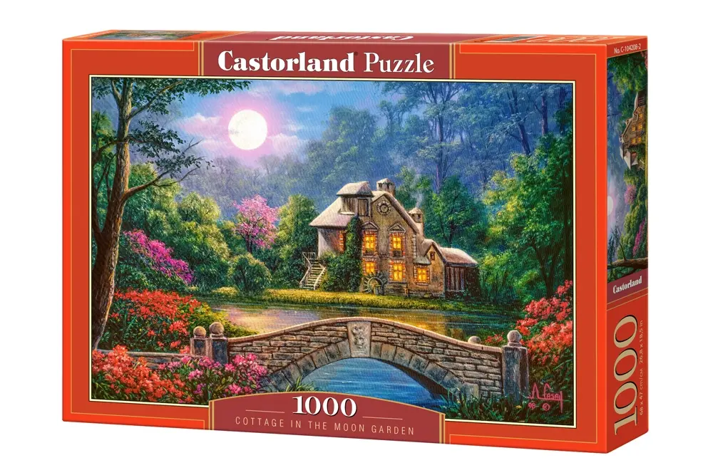 CASTORLAND Puzle od 1000 delova Cottage In The Moon Garden