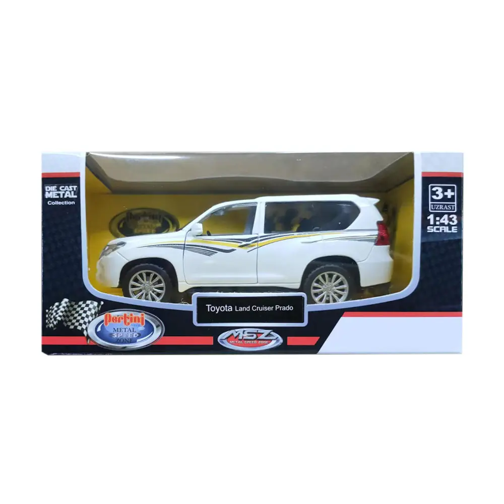 PERTINI Metalni autić 1:43 Toyota Land Cruiser Prado beli