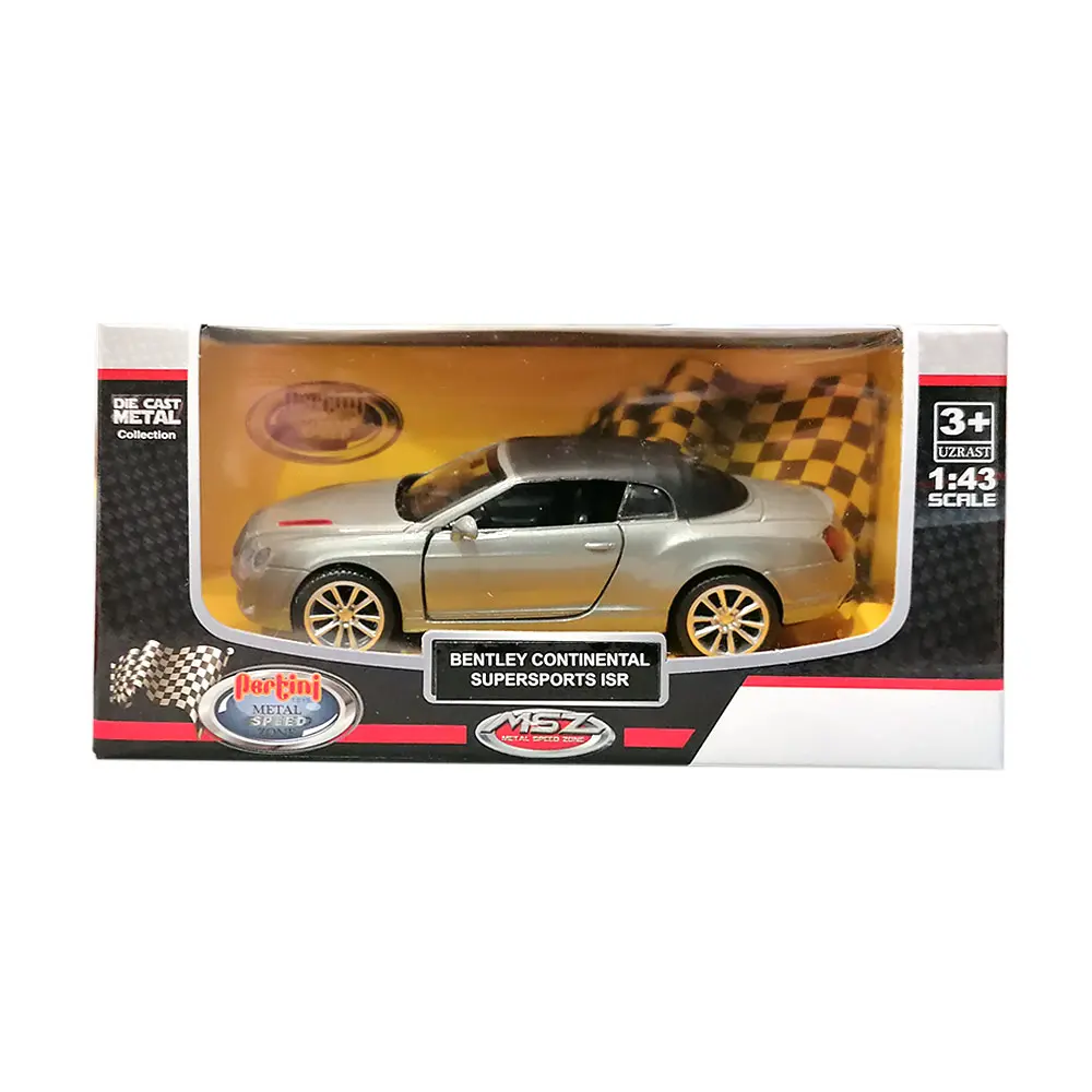 PERTINI Metalni autić 1:43 Bentley Continental Supersports ISR sivi