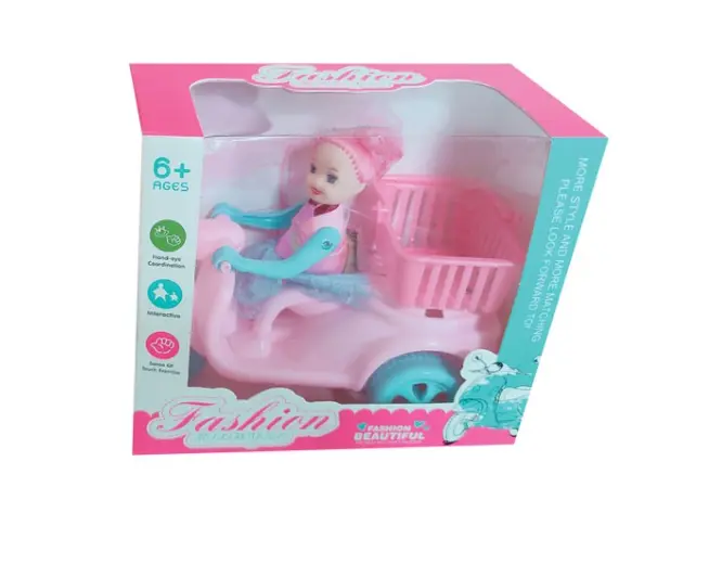 Lutka na motoru Fashion roze