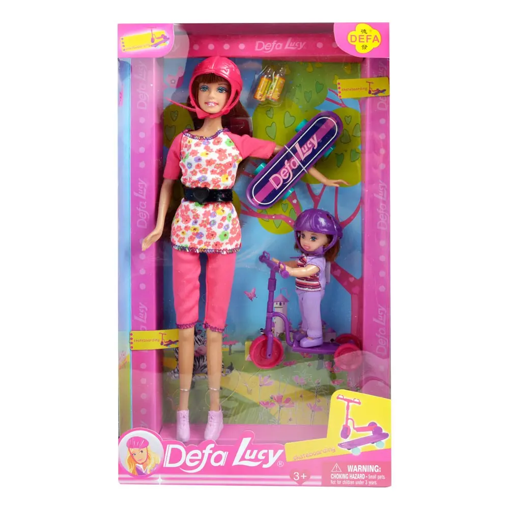 DEFA LUCY Set od 2 lutke Sestre roze-ljubičasti