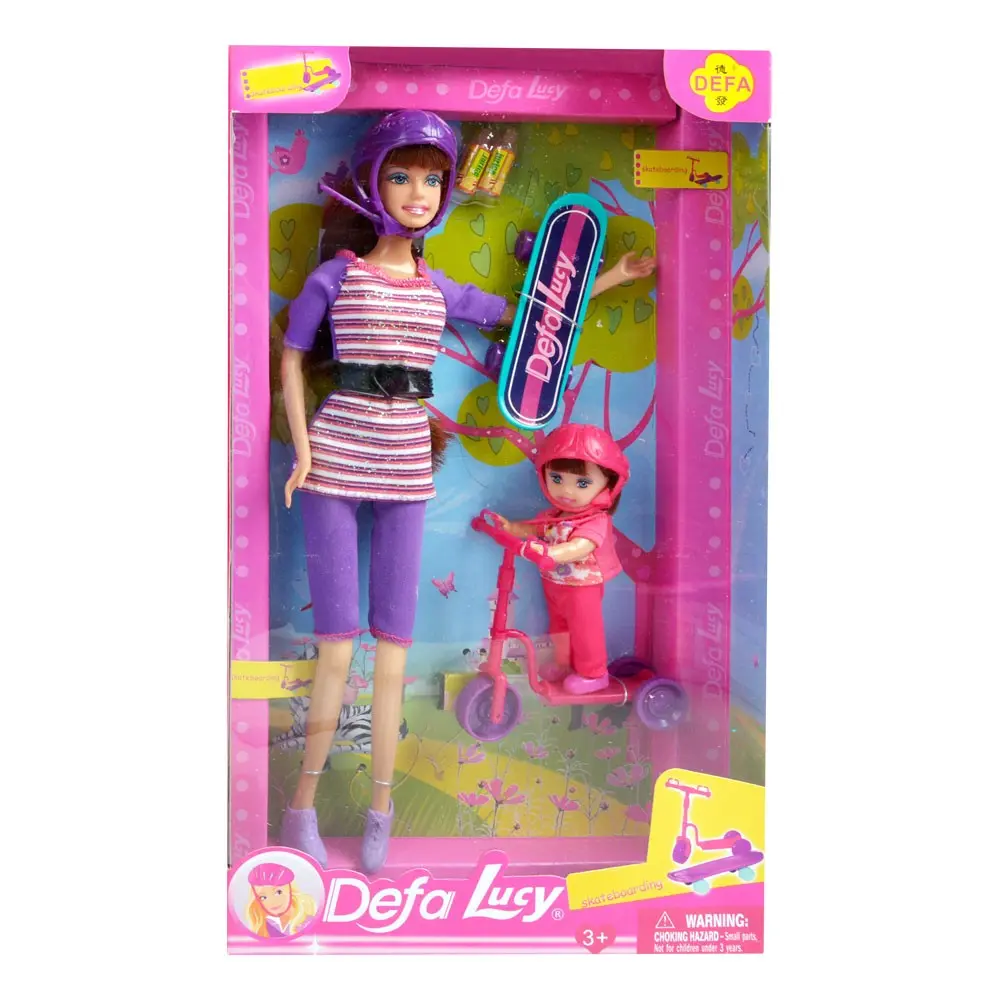 DEFA LUCY Set od 2 lutke Sestre ljubičasto-roze