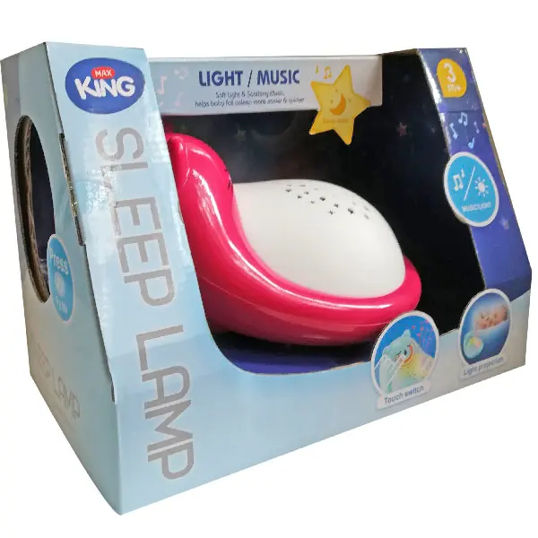 MAX KING Muzička noćna lampa za bebe crvena