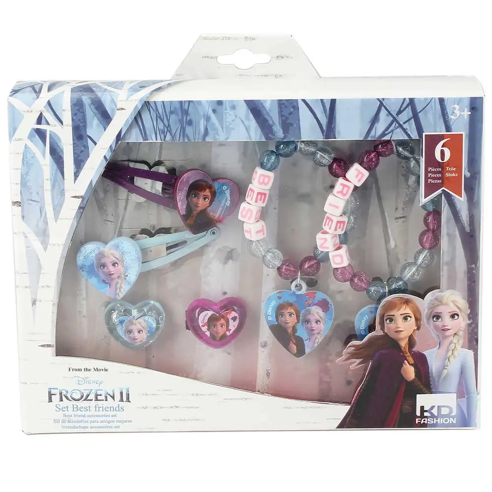 FROZEN 2 Set šnalica i narukvica plavo-ljubičasti