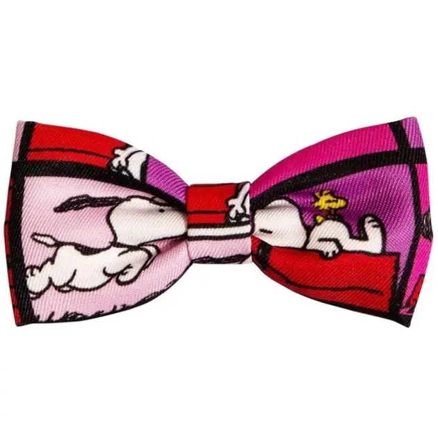 ZOOZ PETS Leptir mašna za kućne ljubimce Snoopy Film Color XS/S roze
