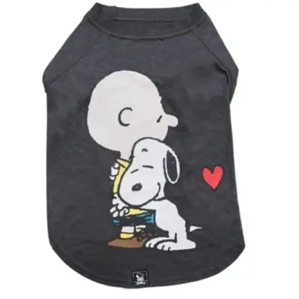 ZOOZ PETS Majica za pse Snoopy Charlie Hug XS siva