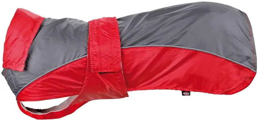 TRIXIE Kišni mantil za pse Lorient 35cm crveno-sivi