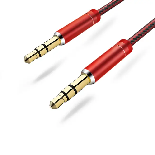 LDNIO Audio kabl LS-Y01 Aux 3.5mm 1m crveni