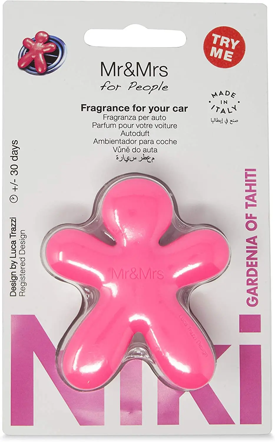 NIKI Osveživač za automobile Shiny Gardenia roze