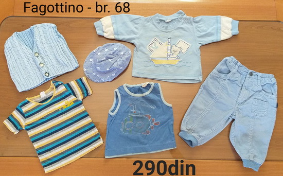 Pantalone majica kapa za bebe dečake br. 68