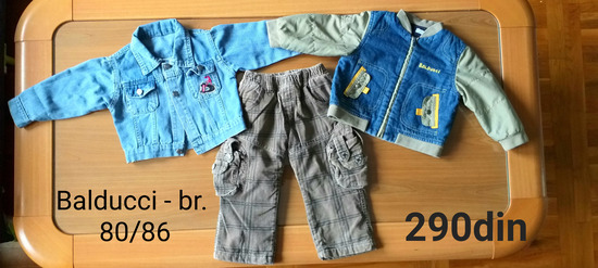 Teksas jakne i pantalone za dečake br. 80 - 86