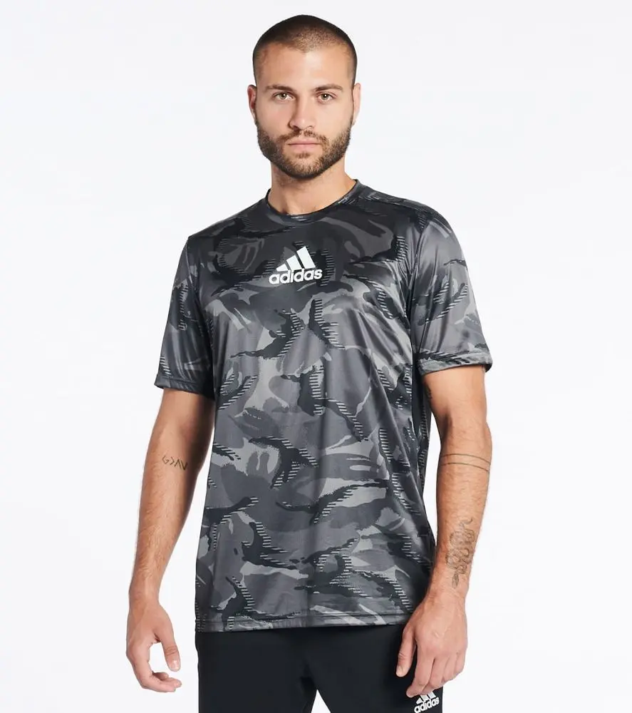 ADIDAS Muška majica za fitnes M CAMO GT1 GP2646 tamnosiva