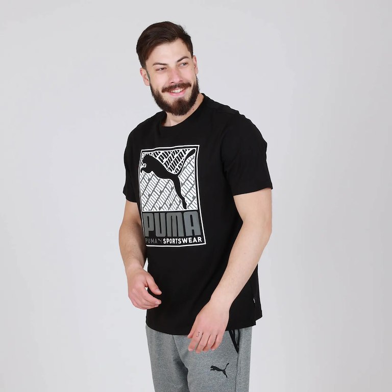 PUMA Muška majica CAT BOX TEE M 587766-01 crna