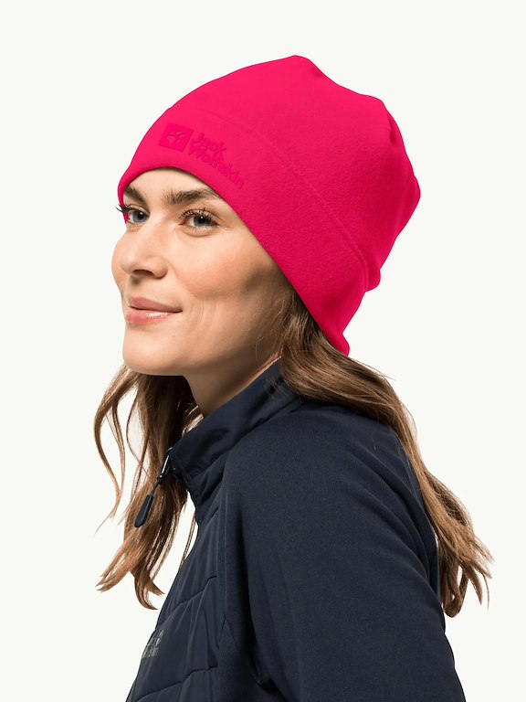 JACK WOLFSKIN Sportska kapa REAL STUFF Beanie roze