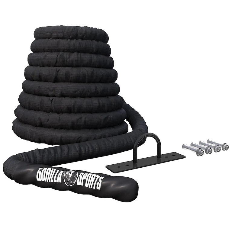 GORILLA SPORTS Kanap za trening ’’Battle Rope’’ sa zidnim nosačem 1200cm x 5cm
Ovaj kanap marke Gorilla Sports uneće pravo osveženje u vaše treninge