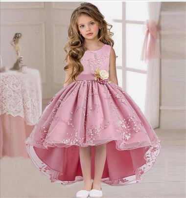 Svečana haljina za devojčice decu puder roze