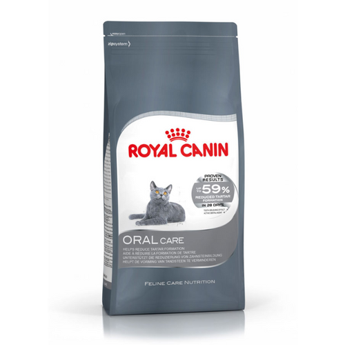 Royal Canin ORAL SENSITIVE 30 – dokazano smanjeno obrazovanje zubnog kamenca / 59% za 28 dana upotrebe 1.5kg