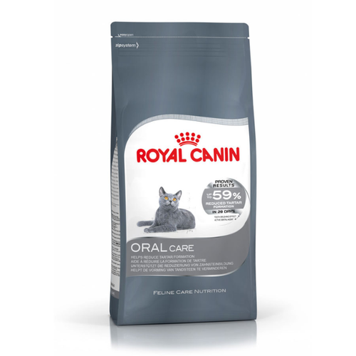 Royal Canin ORAL SENSITIVE 30 – dokazano smanjeno obrazovanje zubnog kamenca / 59% za 28 dana upotrebe 1.5kg